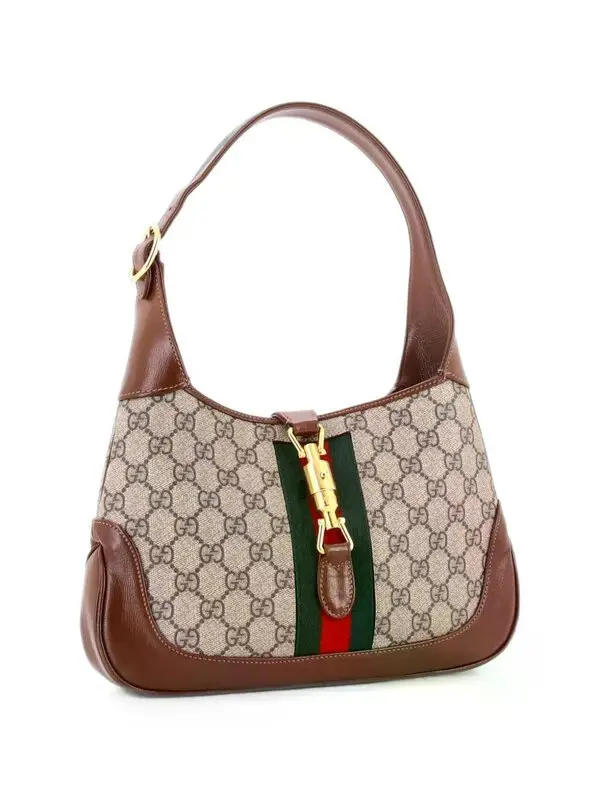 Gucci Jackie 1961 Gg Coated Canvas Small Hobo Bag