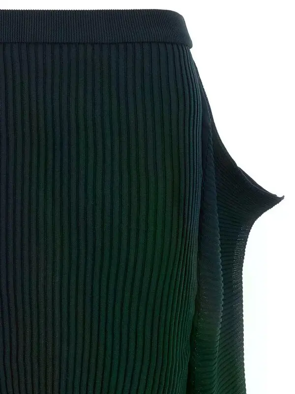 Issey Miyake Prance Ribbed-knit Midi Skirt