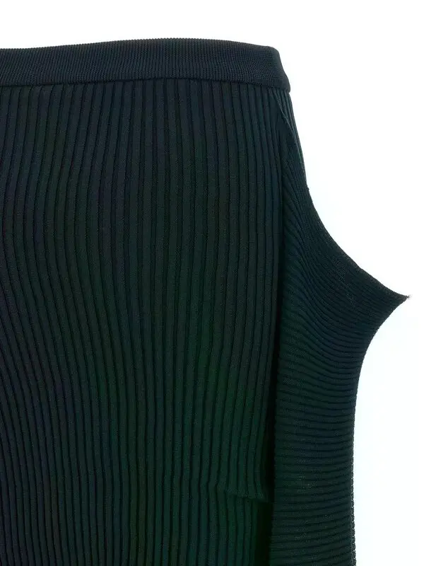 Issey Miyake Prance Ribbed-knit Midi Skirt