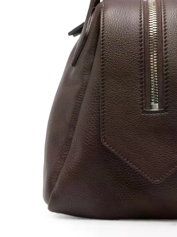 MINOBOSSI Medium Grained Leather Tote Bag