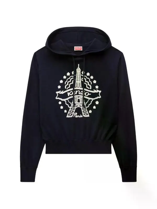 Kenzo Eiffel Tower Embroidered Hoodie