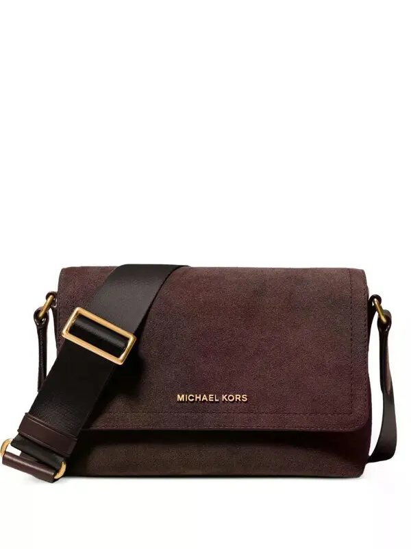 Michael Kors Hudson Mini Suede Messenger Bag - Brown