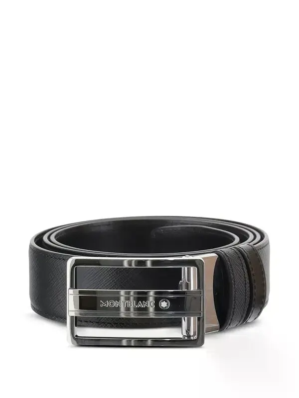 Montblanc Reversible Logo-buckle Belt - Black
