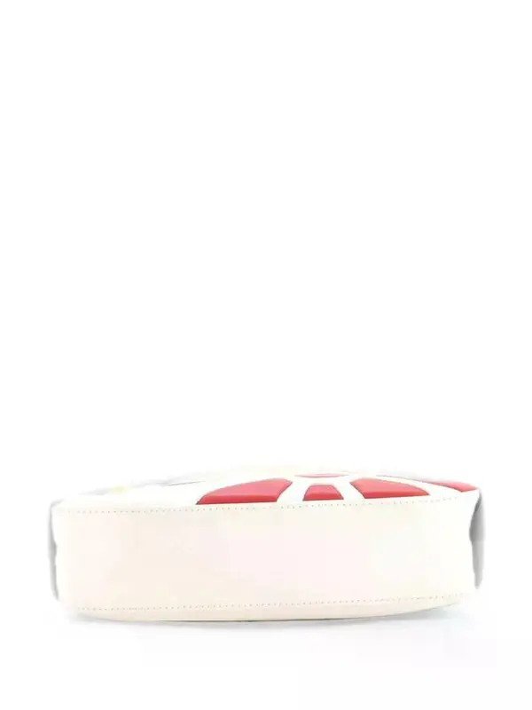 Miu Miu Flower Motif Leather Hobo Bag