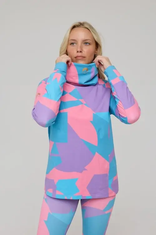 OOSC CLOTHING High Neck Baselayer Top Del Mar