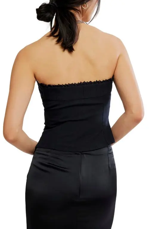 Free People Nikki Lace Detail Strapless Corset