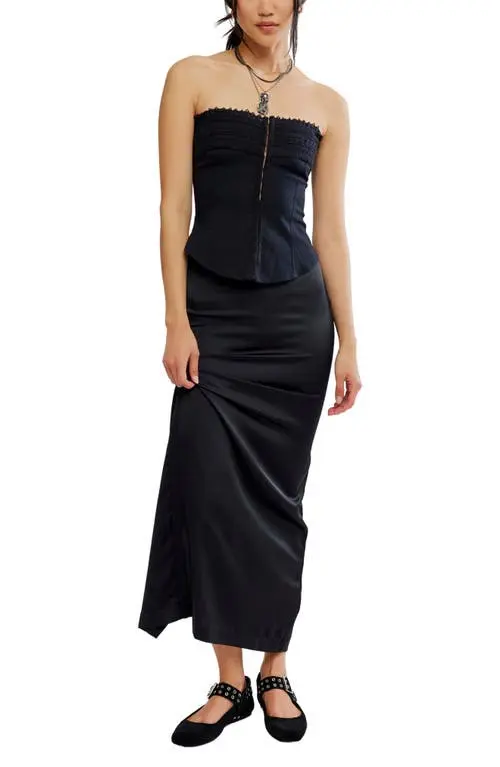 Free People Nikki Lace Detail Strapless Corset