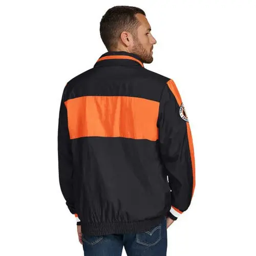 Tommy Hilfiger Cincinnati Bengals Gael Lightweight Half-zip Pullover Hoodie Jacket