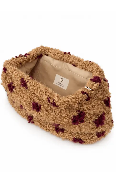 JURGI Nora Wool Clutch - Camel