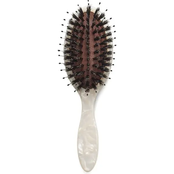 MACHETE Travel Hair Brush - White Shell