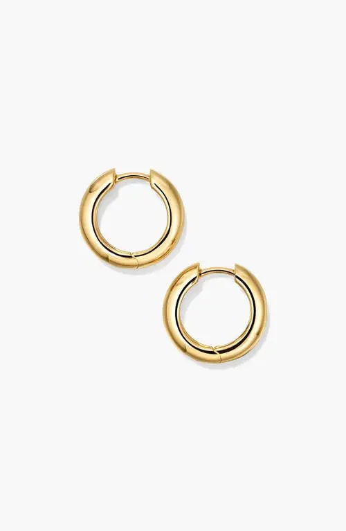 Mejuri Plush Hoops - Yellow Gold