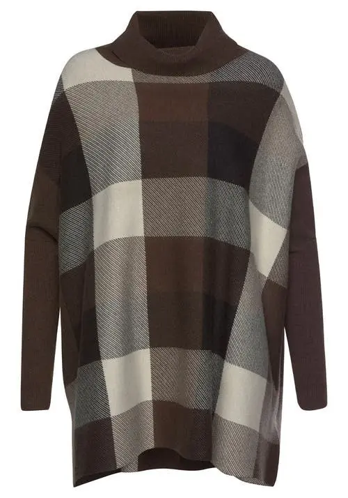 LASCANA Checked Oversized Sweater