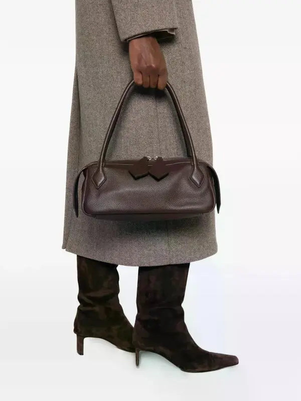 MINOBOSSI Anna Grained Leather Shoulder Bag