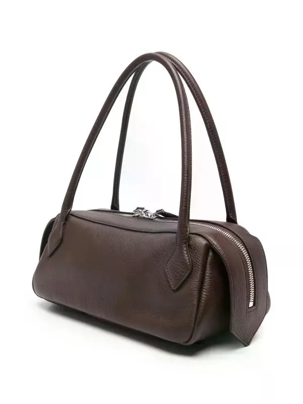 MINOBOSSI Anna Grained Leather Shoulder Bag - Brown