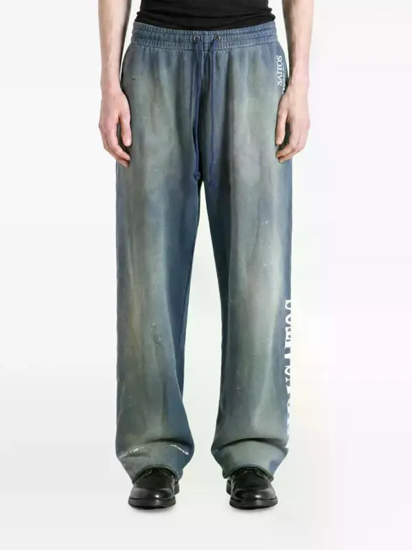 SAITOS Nirva Washed-effect Track Pants