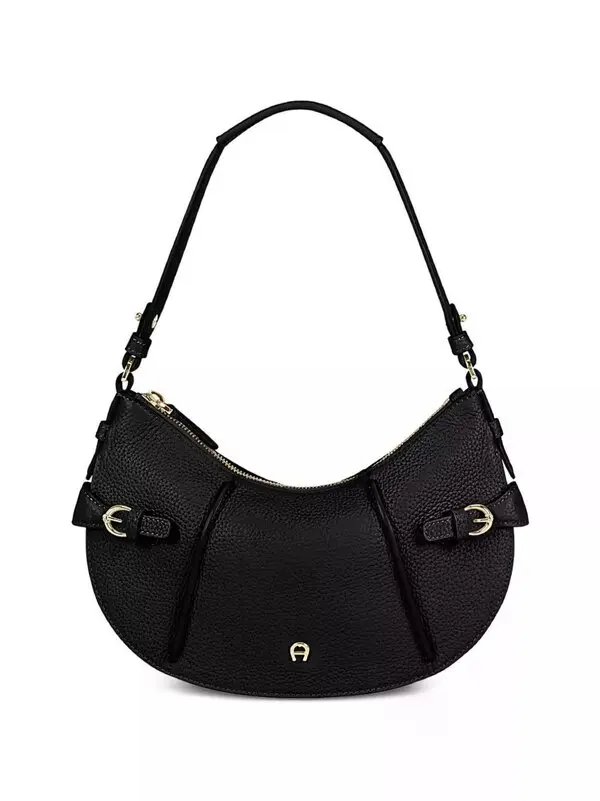AIGNER Small Cavallo Buckle-detail Shoulder Bag - Black