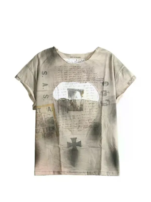 SAITOS Graphic-print Distressed T-shirt