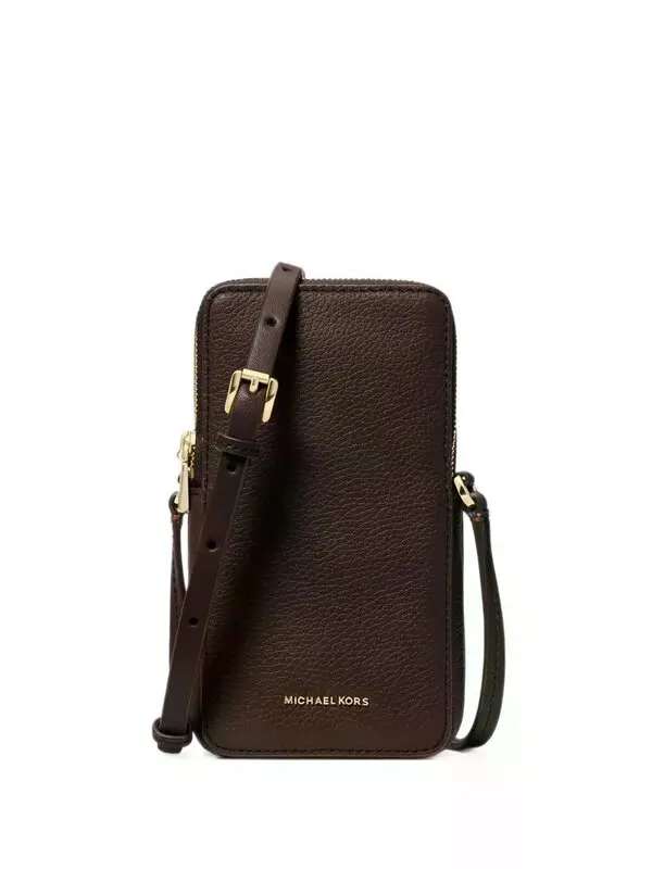 Michael Kors Small Jet Set Grained Leather Shoulder Bag For Smartphones