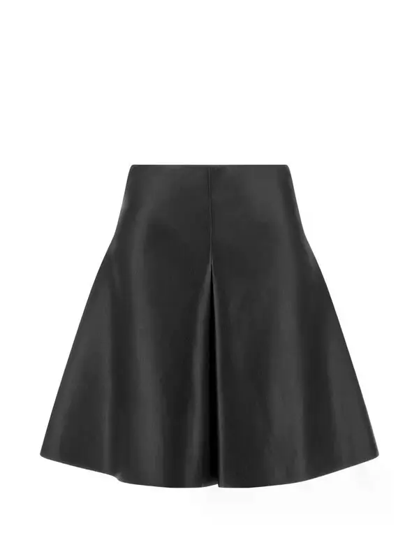 NUDE Trapezoid Flared Midi Skirt