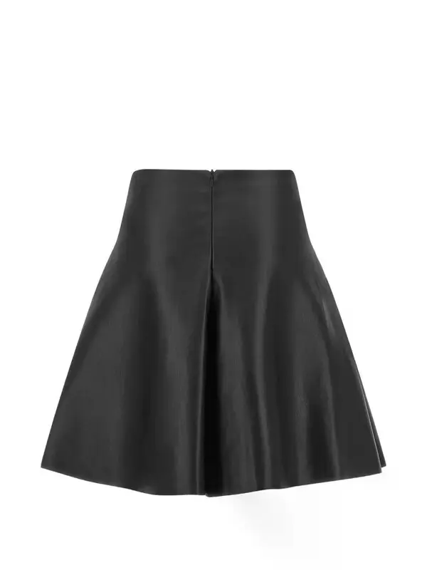NUDE Trapezoid Flared Midi Skirt
