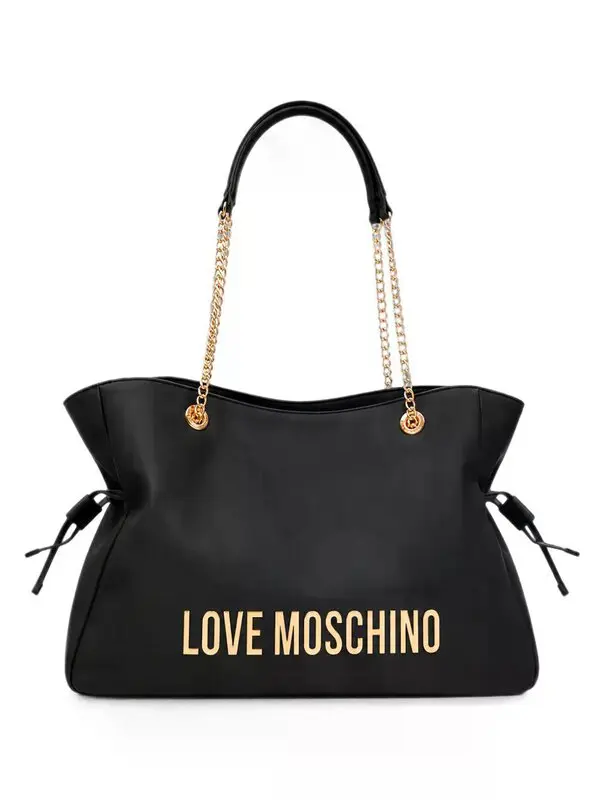 Moschino Logo-plaque Ruched Shoulder Bag