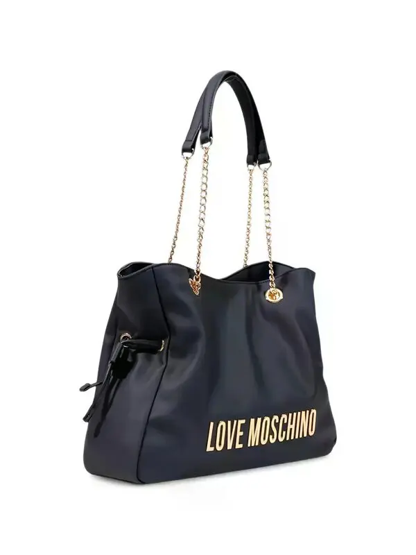 Moschino Logo-plaque Ruched Shoulder Bag