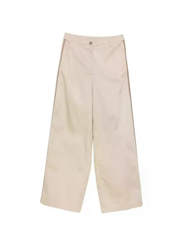 Adidas Logo-embroidered Side-stripe Trousers
