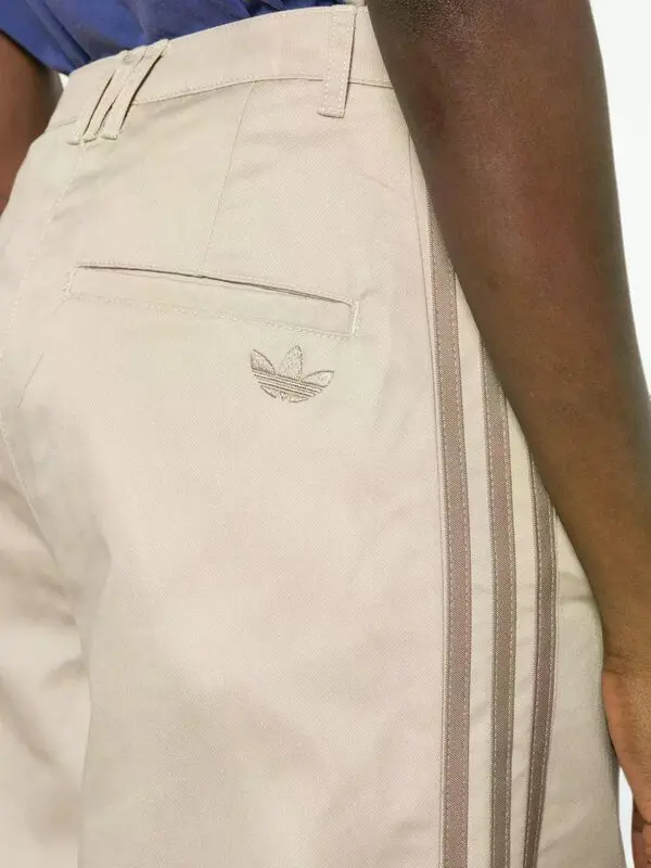 Adidas Logo-embroidered Side-stripe Trousers