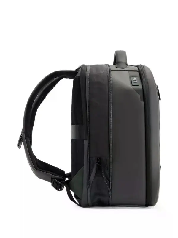 PIQUADRO Expandable 14-inch Logo-plaque Combination-lock Backpack