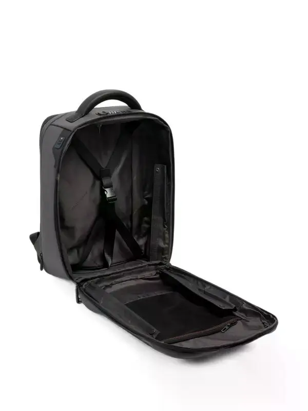 PIQUADRO Expandable 14-inch Logo-plaque Combination-lock Backpack