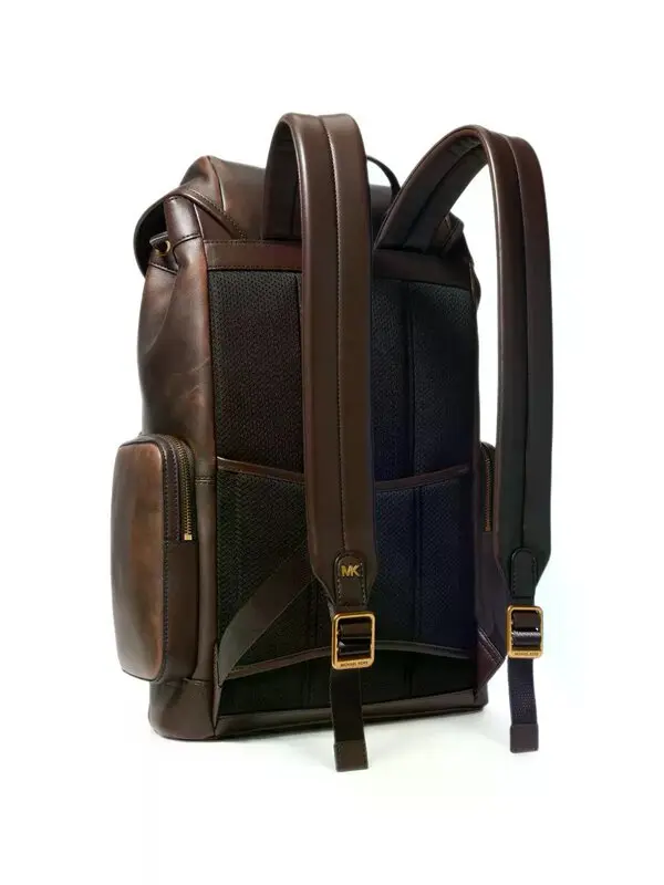 Michael Kors Hudson Burnished Leather Backpack