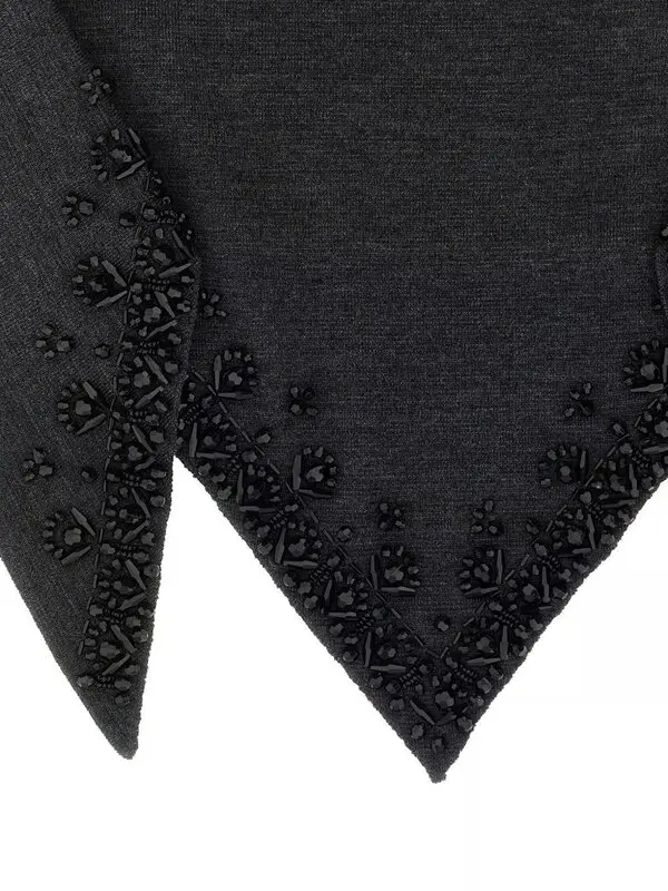 P.a.r.o.s.h Look26 Bead-embellished Triangle Scarf