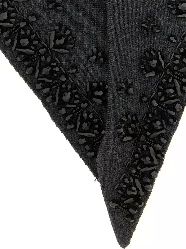 P.a.r.o.s.h Look26 Bead-embellished Triangle Scarf