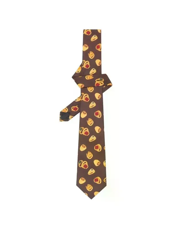 Drole De Monsieur Ring-print Tie