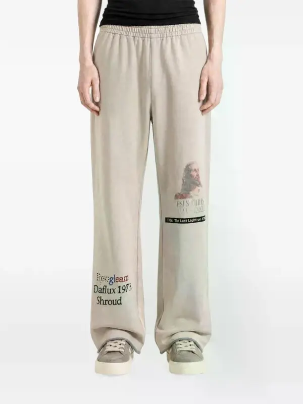 SAITOS Graphic-print Track Pants - Grey
