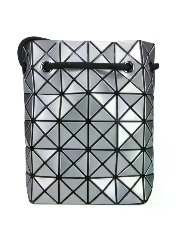 Issey Miyake Geometric-panel Bucket Bag - Silver