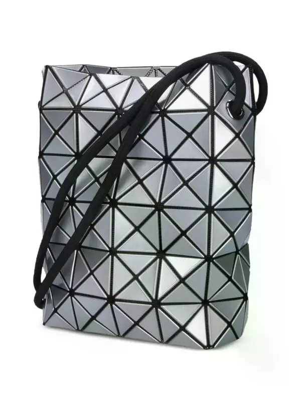 Issey Miyake Geometric-panel Bucket Bag - Silver