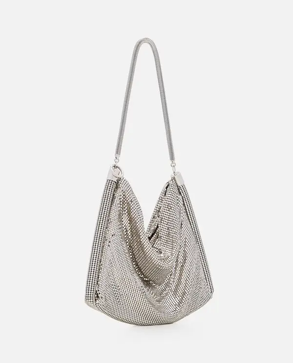 Rabanne Pixel Tube Aluminum Shoulder Bag - Multicolor