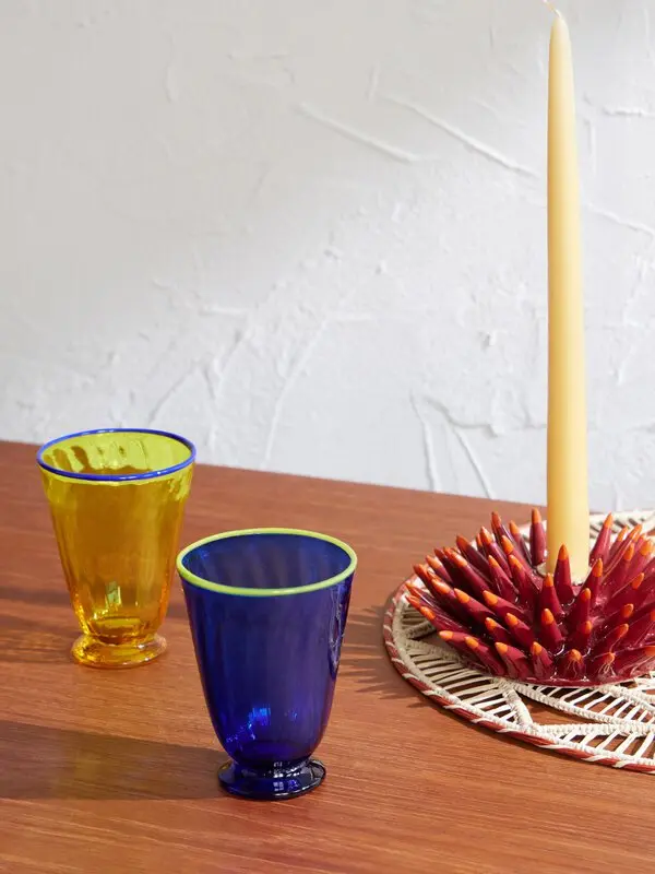 La DoubleJ Rainbow Set Of Four Murano Glasses
