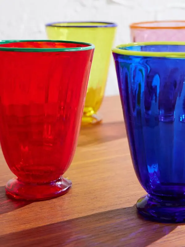 La DoubleJ Rainbow Set Of Four Murano Glasses