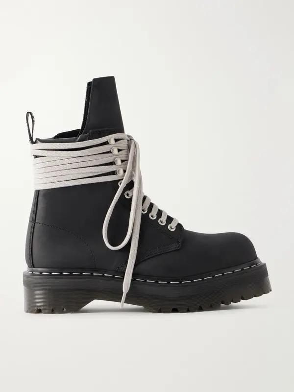 Rick Owens Dr Martens Leather Lace-up Boots