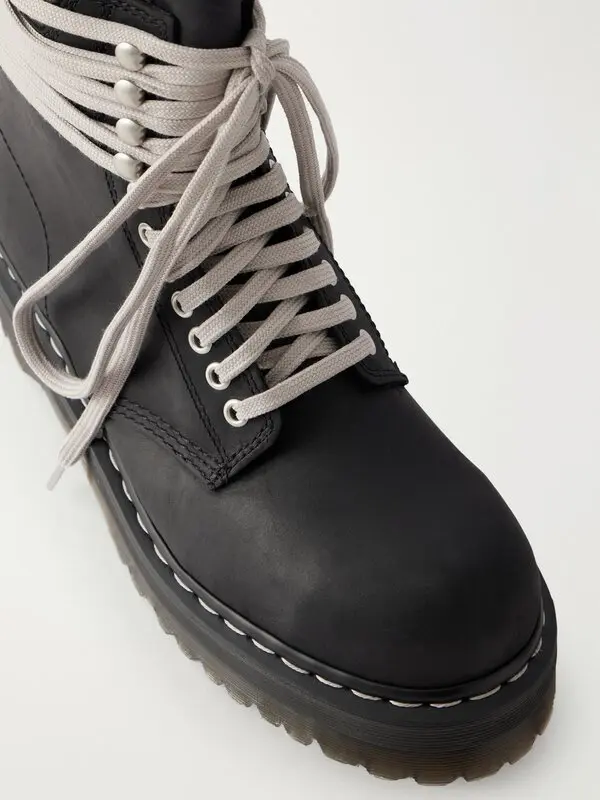 Rick Owens Dr Martens Leather Lace-up Boots