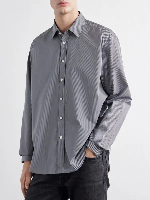 TOTEME Striped Cotton-poplin Shirt