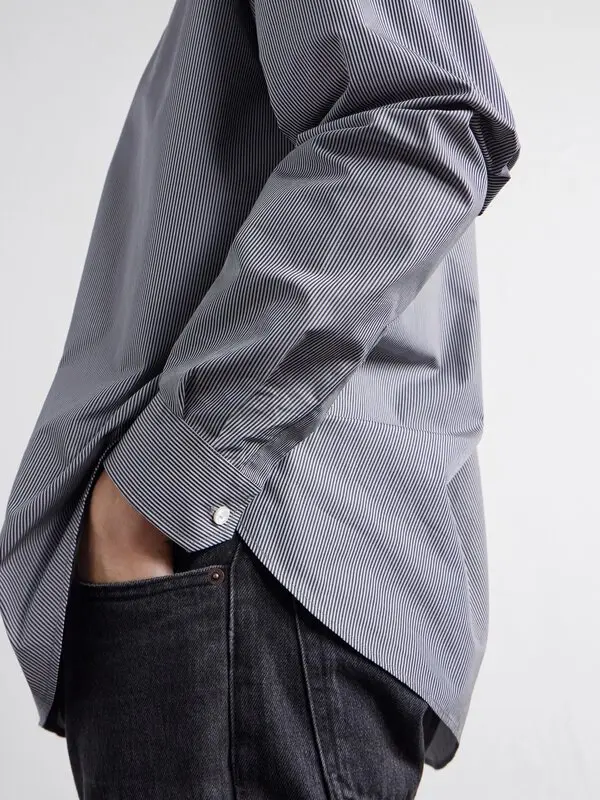 TOTEME Striped Cotton-poplin Shirt
