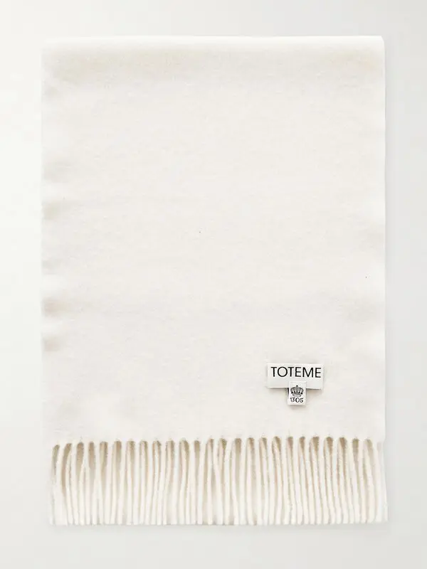 TOTEME Wool Scarf - Neutrals