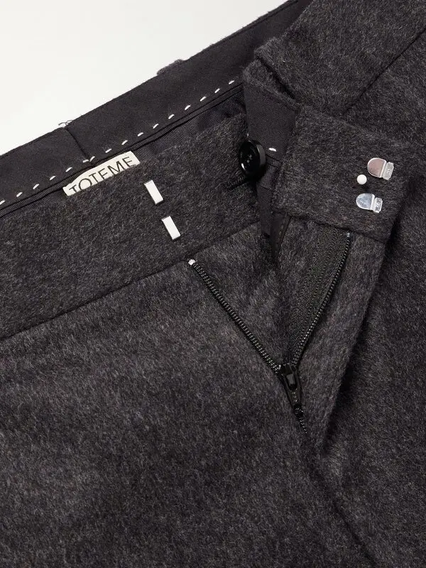 TOTEME Straight-leg Wool And Cashmere-blend Suit Trousers