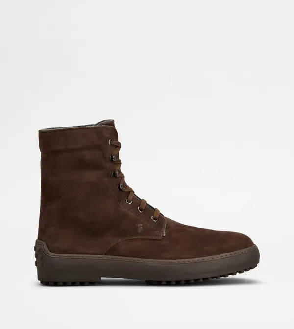 TOD'S Winter Gommino Ankle Boots In Pashmy Suede