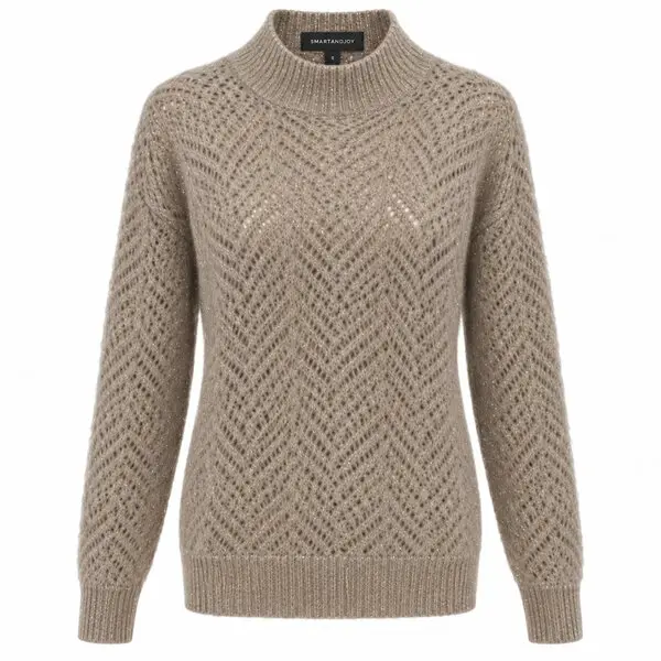 SMART AND JOY Wool-blend Jumper With A High Neck