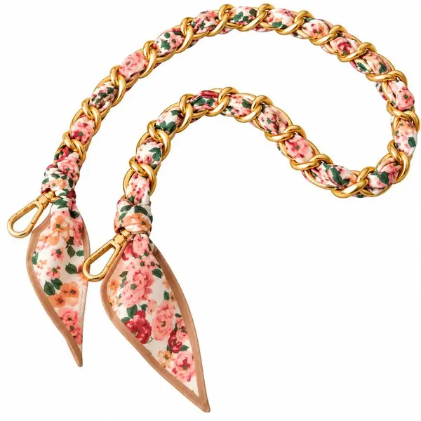 LILLY LOVES Rosy Rosie Scarf Metal Strap - Pink