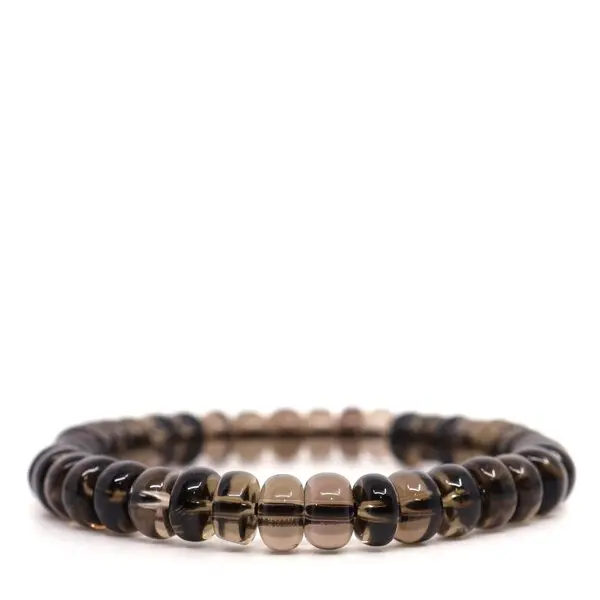Shar Oke Smoky Quartz Rondelle Bracelet